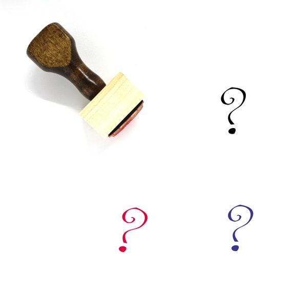 Question Mark Wooden Rubber Stamp - Etsy