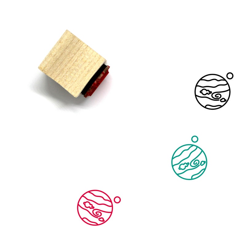 Neptune Rubber Stamp - Etsy