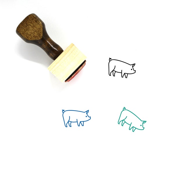 Pig Rubber Stamp - Etsy