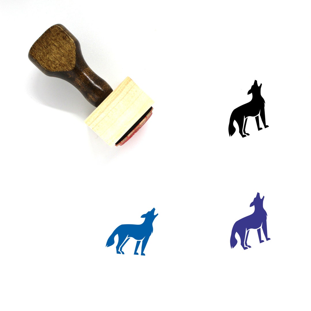 Coyote Wooden Rubber Stamp No. 1 - Etsy