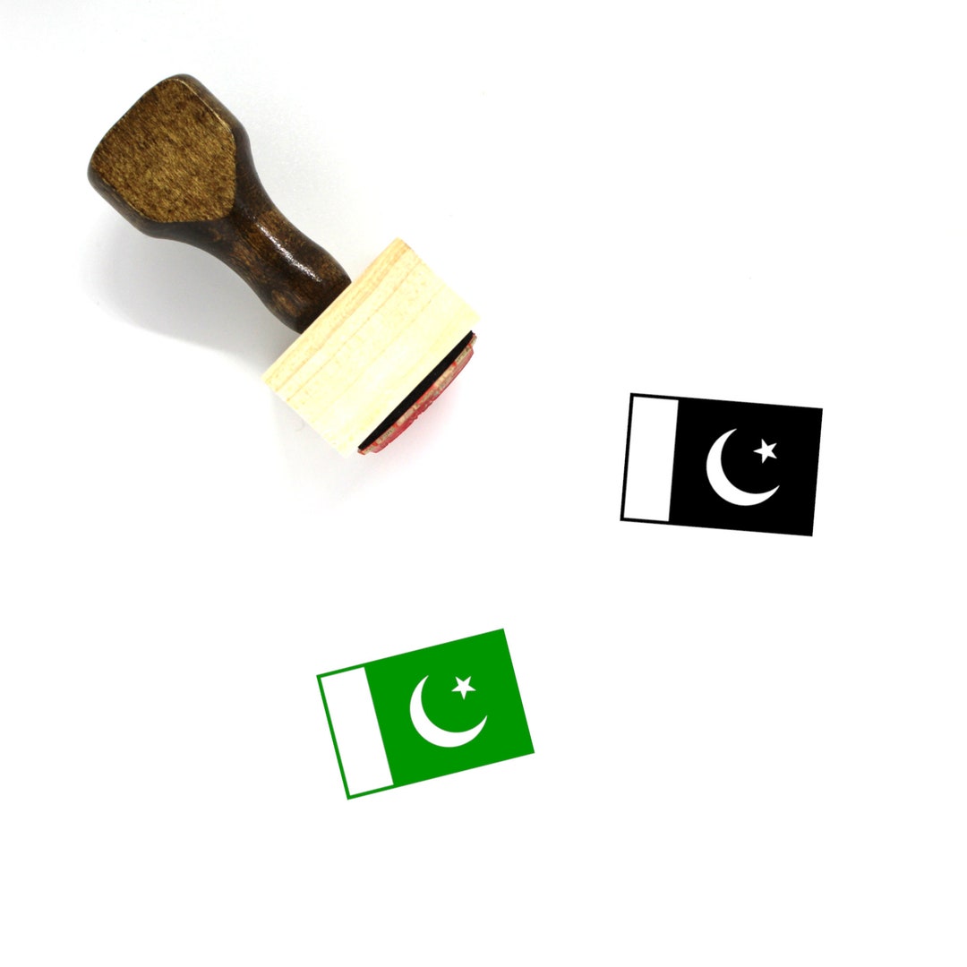 Pakistan Flag Wooden Rubber Stamp - Etsy