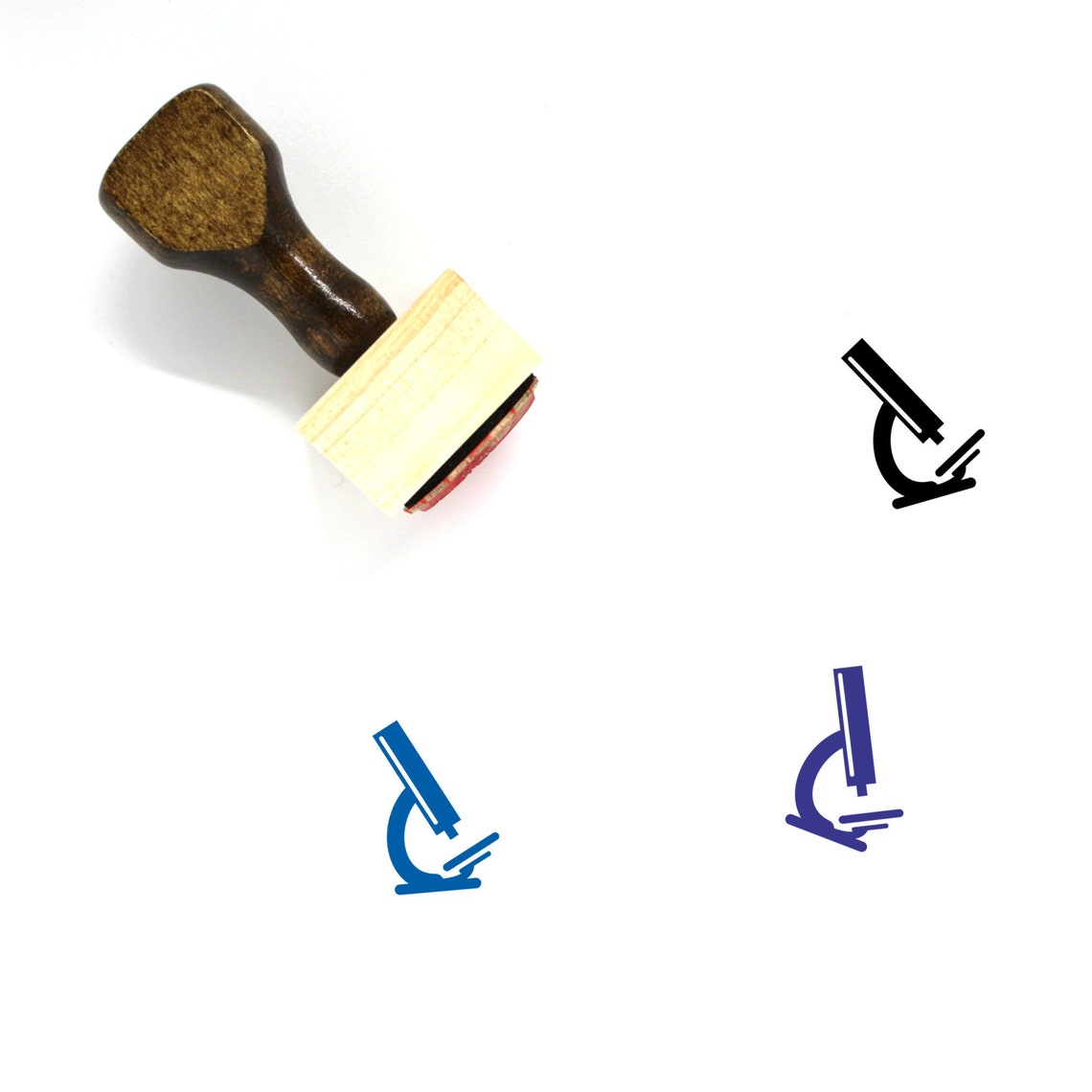 Microscope Wooden Rubber Stamp No. 97 - Etsy