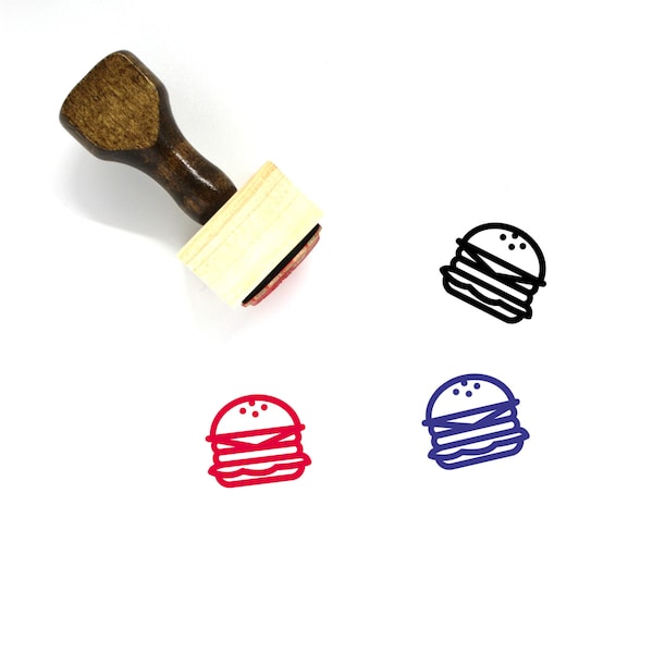 Burger Stamp - Etsy