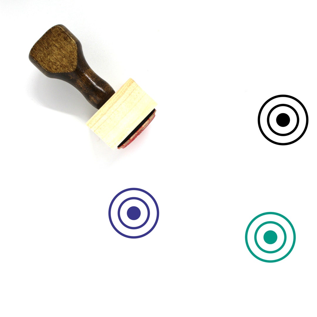 Target Wooden Rubber Stamp - Etsy