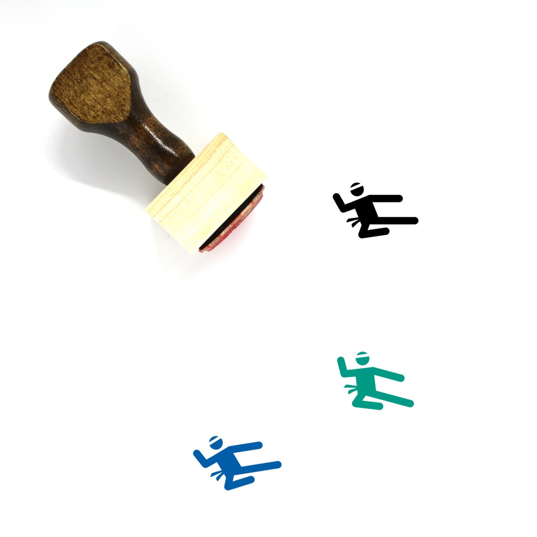 Ninja Wooden Rubber Stamp - Etsy
