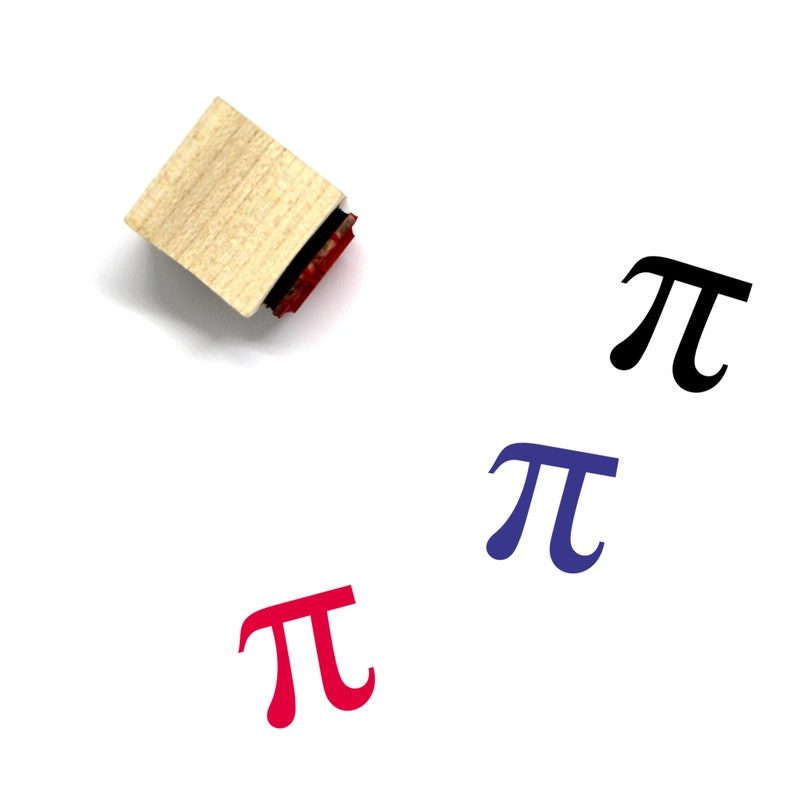 Pi Wooden Rubber Stamp No. 13 - Etsy
