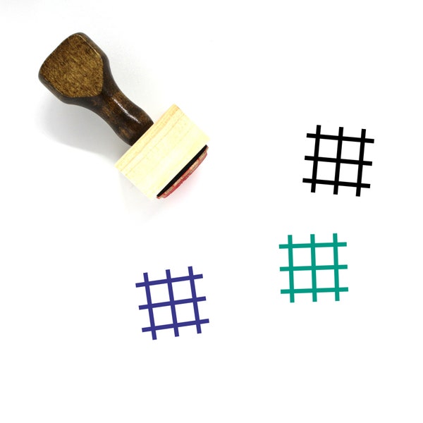 Grid Rubber Stamp - Etsy