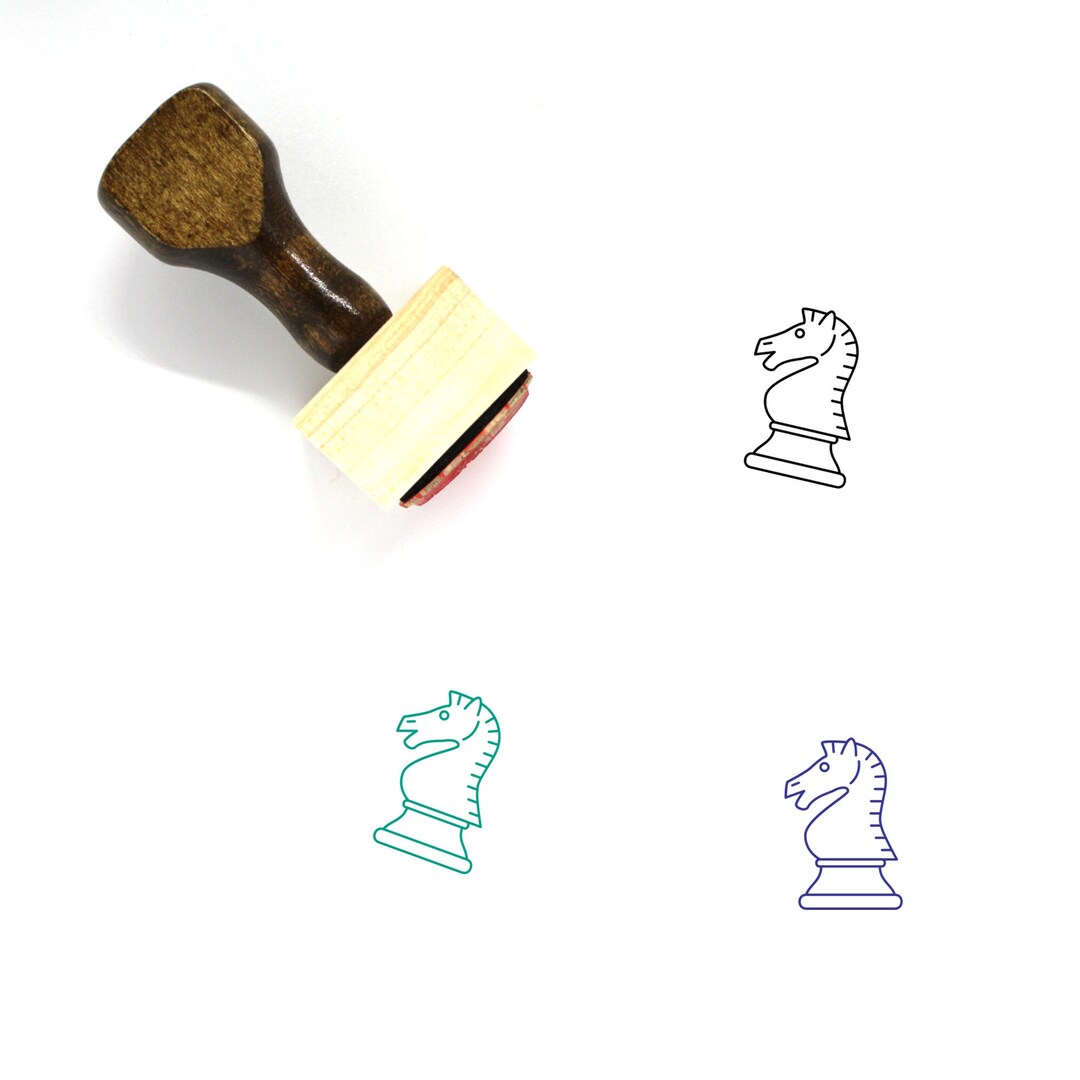 White Knight Wooden Rubber Stamp No. 1 - Etsy
