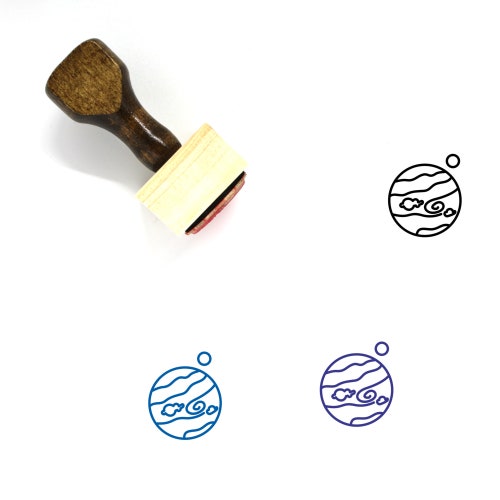 Neptune Rubber Stamp - Etsy