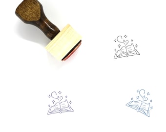 School Bus Wooden Rubber Stamp - Etsy