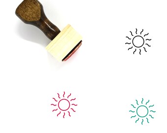 Hot Sun Rubber Stamp From Oldislandstamps - Etsy