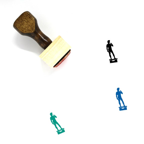 David Statue Wooden Rubber Stamp | Etsy