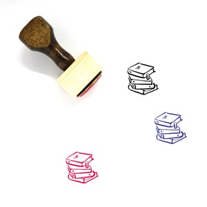 Magic Books Wooden Rubber Stamp No. 1 - Etsy