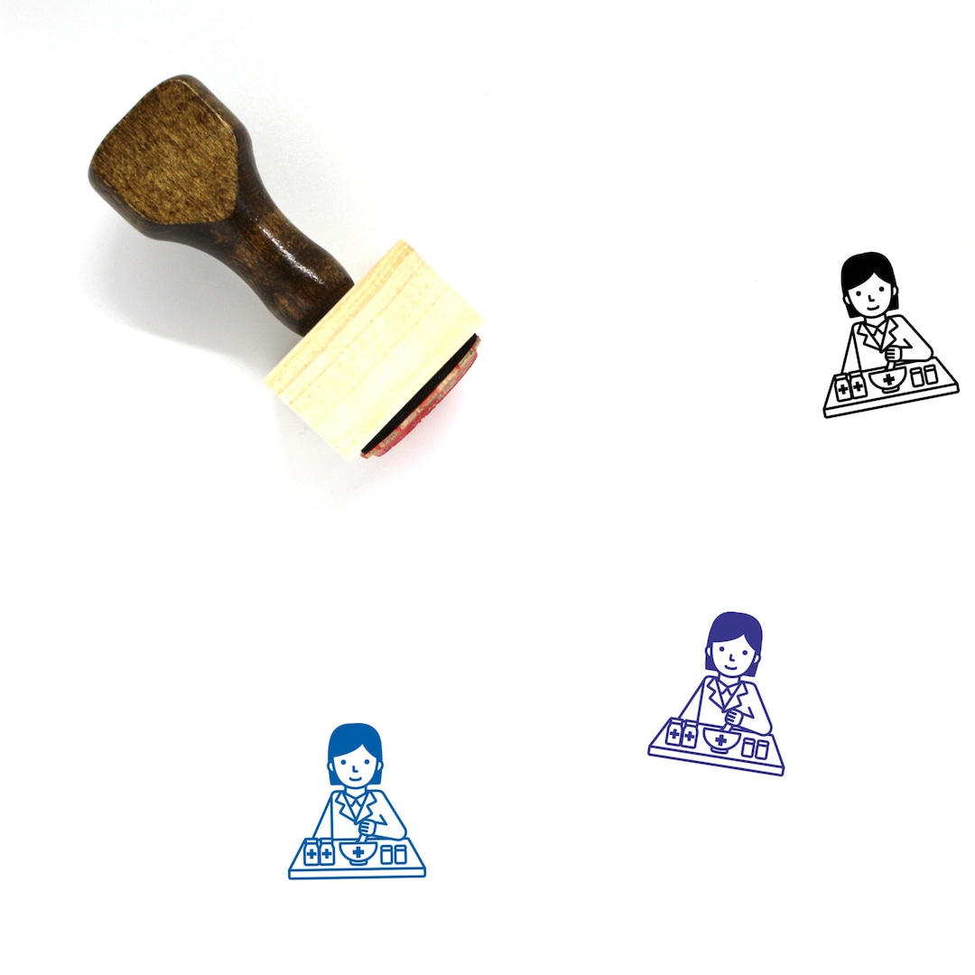 Buy Pharmacist Wooden Rubber Stamp No. 33 Online in India - Etsy