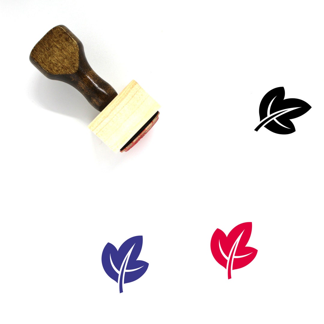 Ivy Leaf Wooden Rubber Stamp No. 1 - Etsy