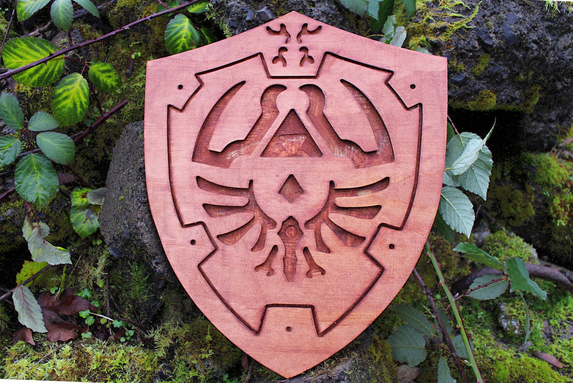 Zelda Inspired Wooden Wall Sheild - Etsy
