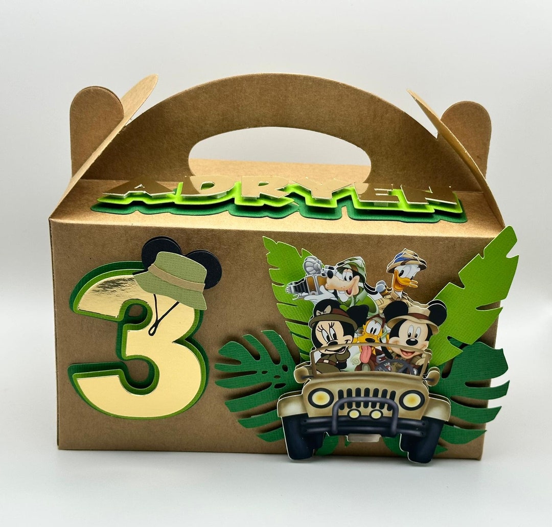 Mickey Safari Gable Box | Mickey Safari Party Box | Mickey Safari ...