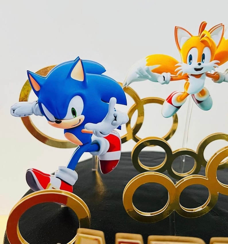 Sonic Shadow Cake Topper Sonic Cake Topper Sonic Shadow - Etsy