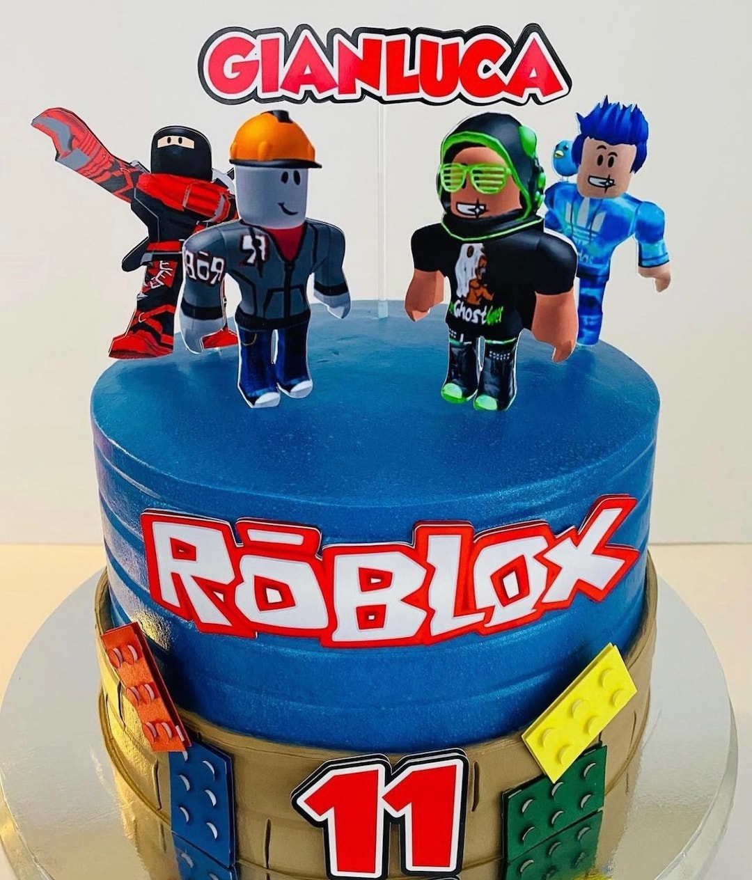 Boys Roblox Cake Topper | Boys Personalised Party | Personalised Roblox ...
