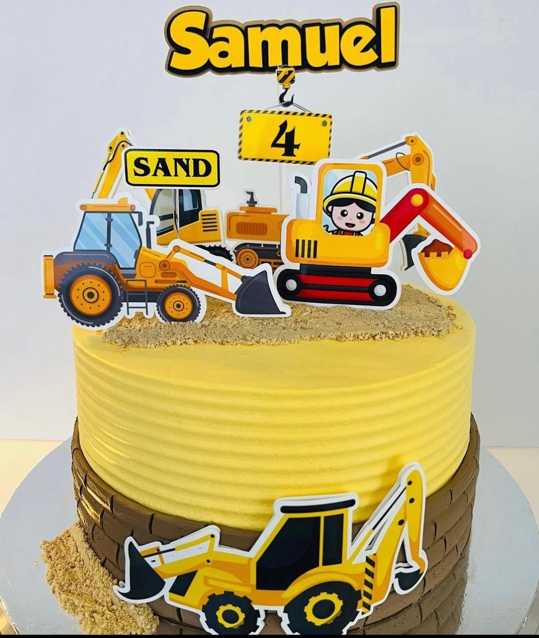 Construction Cake Topper | Construction Party | Construction Party ...