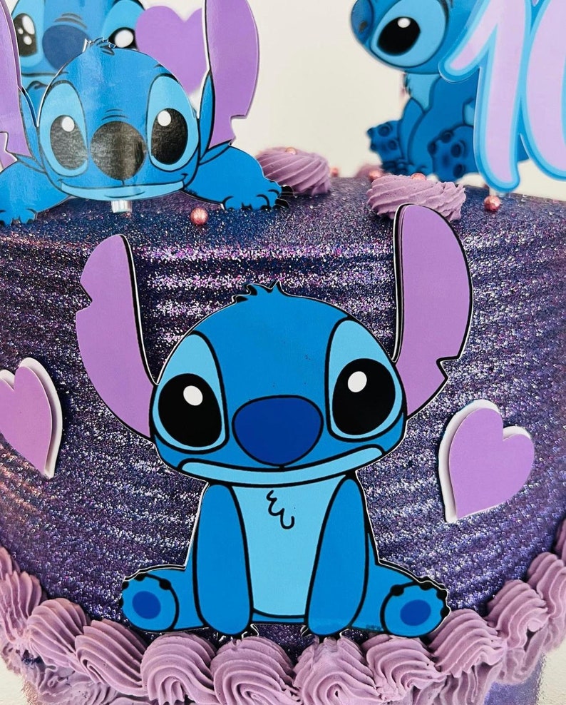 Stitch Cake Topper Stitch Party Stitch Birthday Stitch - Etsy Australia