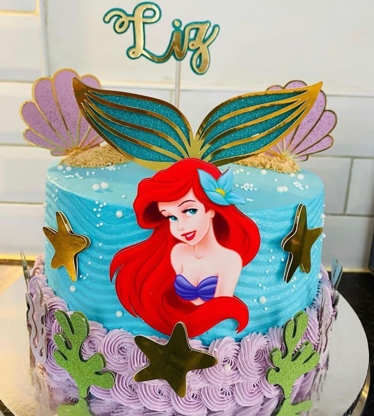 Ariel Cupcake Cake