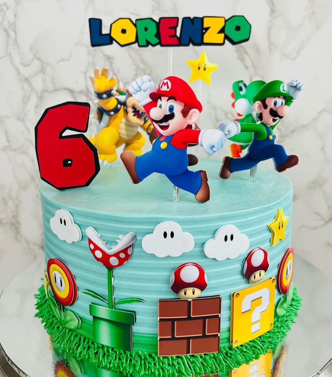 Mario Cake Topper | Super Mario Cake Topper | Mario Kart Cake Topper ...