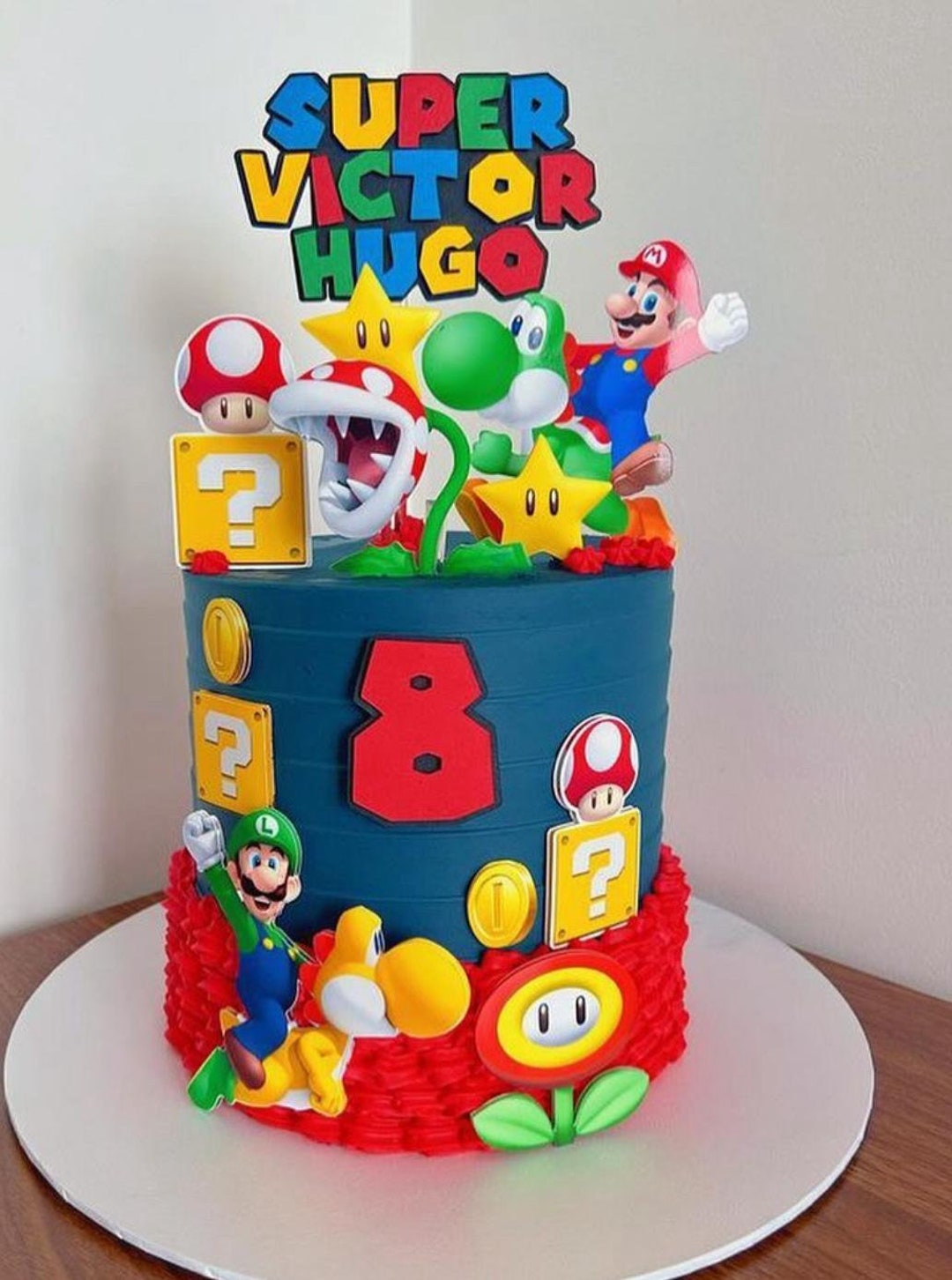 Mario Cake Topper | Super Mario Cake Topper | Mario Kart Cake Topper ...