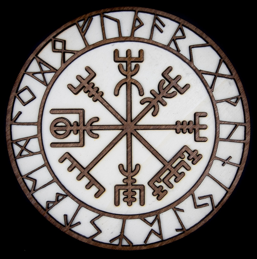 Viking Compass, Vegvisir, Compass of Vegvisir - Etsy