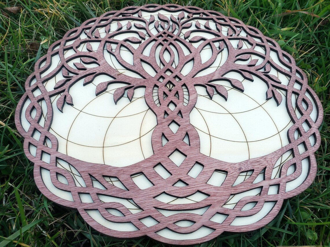 Tree of Life: Wall Decoration (torus Background) - Etsy