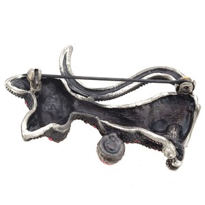 Vintage Fuchsia Cat Pin Brooch - Etsy