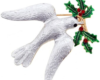 Dove Brooch - Etsy