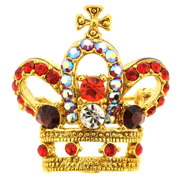 Crown Brooch - Etsy