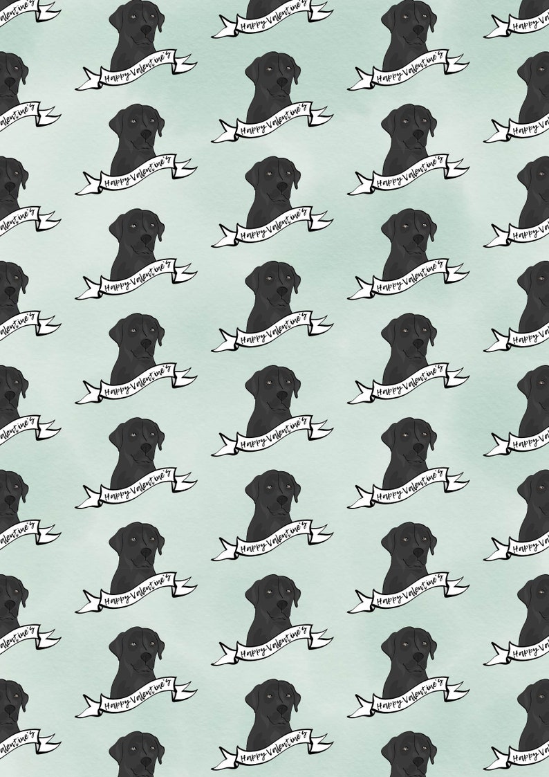 Black Labrador Gift Wrap - Etsy
