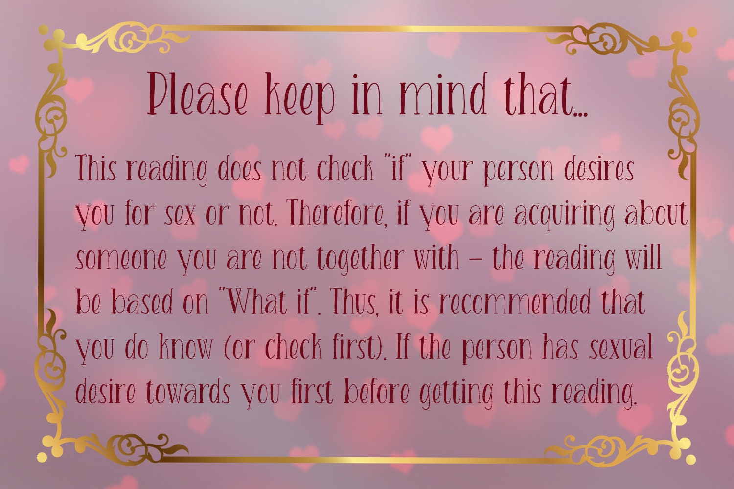 Psychic Reading Their Sexual Thoughts About You Tarot Etsy