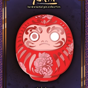 Daruma - Yokai Enamel Pin - Etsy