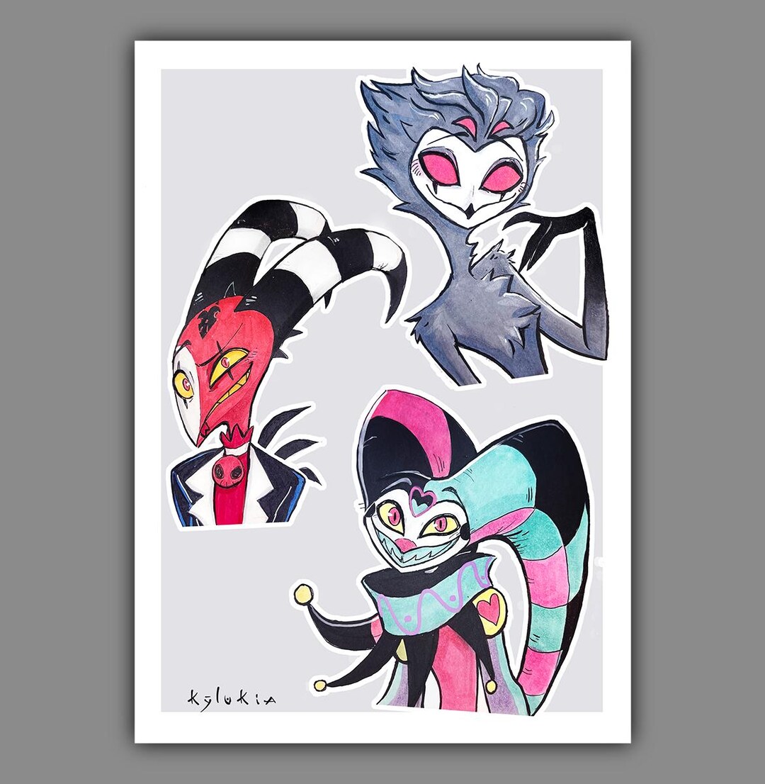 Helluva Boss Sketches Print - Etsy