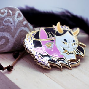 Oni - Yokai Enamel Pin - Etsy