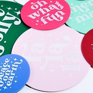 Engraved Modern Acrylic Holiday Sign/ Multi Color/ Kids - Etsy