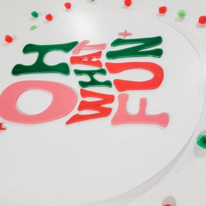Oh What Fun 3d Acrylic and Wood Sign/ Christmas Sign/ Kids - Etsy