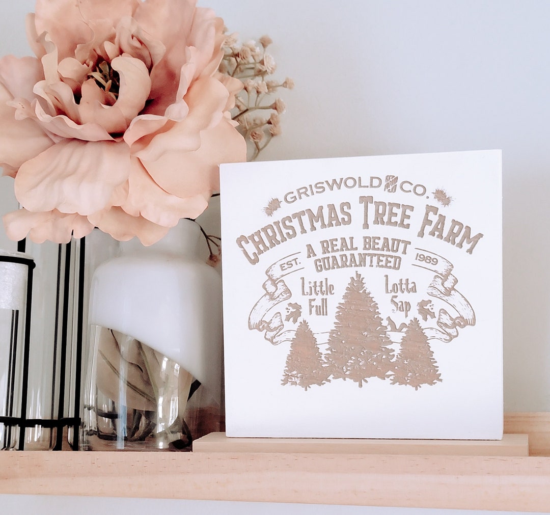 Christmas Vacation Griswold Tree Farm Wood Shelf Sign/ - Etsy