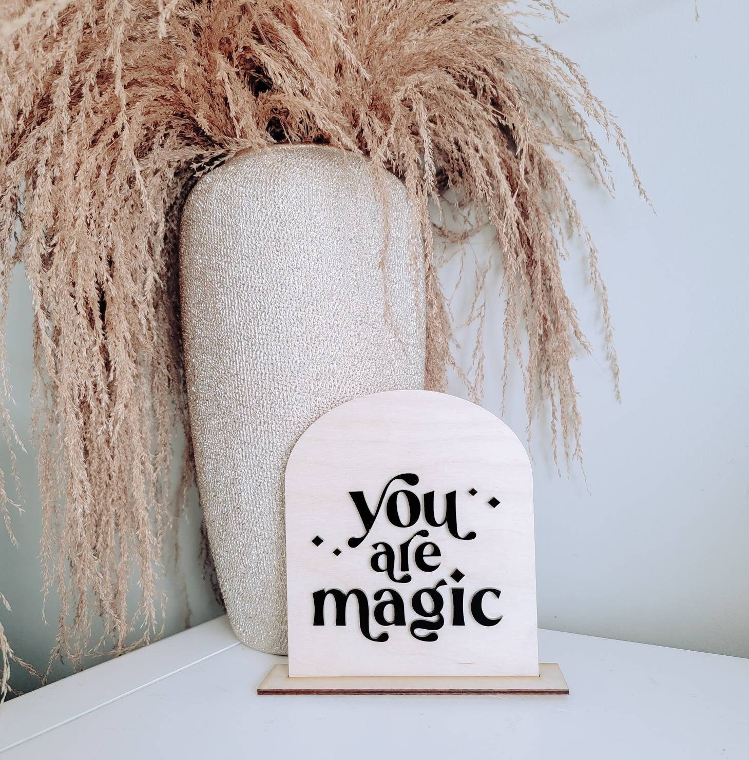 You Are Magic Acrylic and Wood Arch Sign Boho Retro Kid Room - Etsy