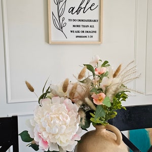 3D Large He is Able Bible Verse Christian Livingroom Sign Christian ...