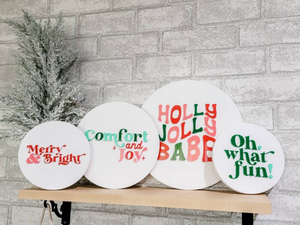 Oh What Fun 3d Acrylic and Wood Sign/ Christmas Sign/ Kids - Etsy