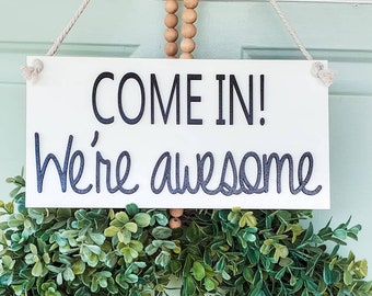 Awesome Door Sign - Etsy