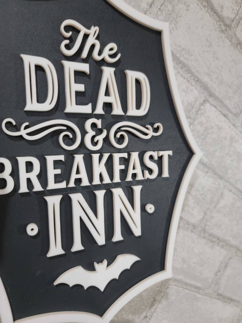 Dead and Breakfast Inn 3D Spooky Wood Sign/ Fall Decor/ - Etsy