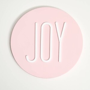 JOY 3D Circle Wood Sign/ Christmas Decor/ Christmas Sign/ Fall | Etsy