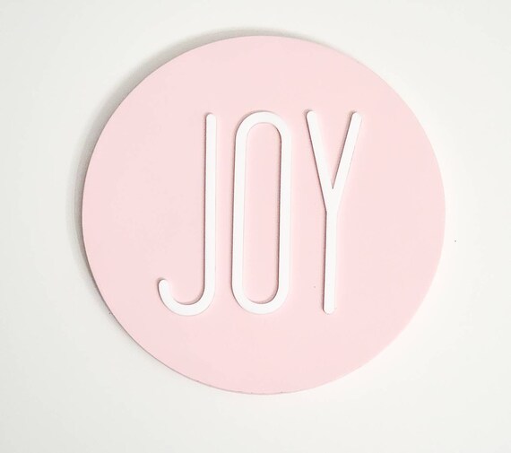 JOY 3D Circle Wood Sign/ Christmas Decor/ Christmas Sign/ Fall | Etsy