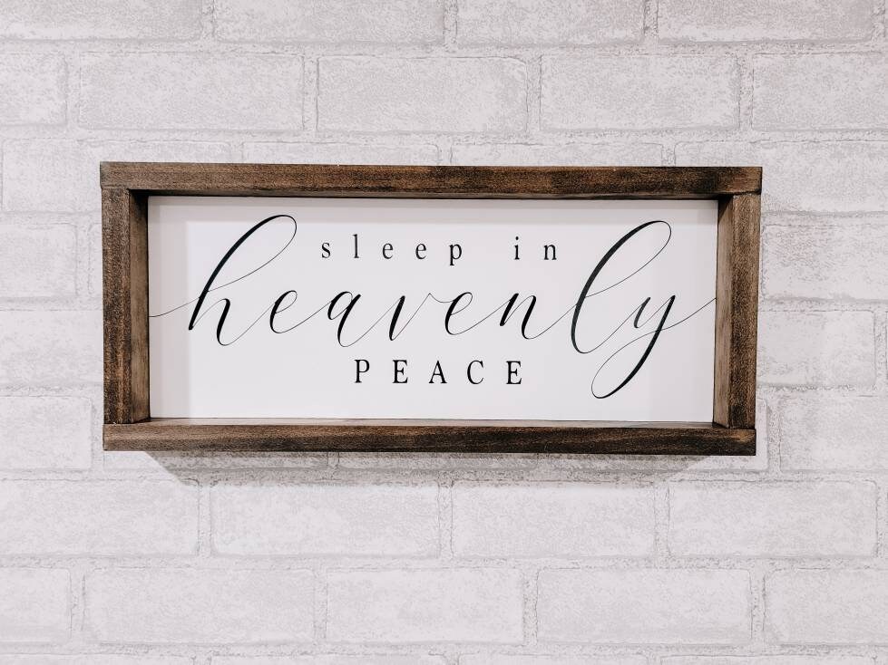 Sleep in Heavenly Peace Wood Sign/ Farmhouse Chirstmas Sign/ - Etsy