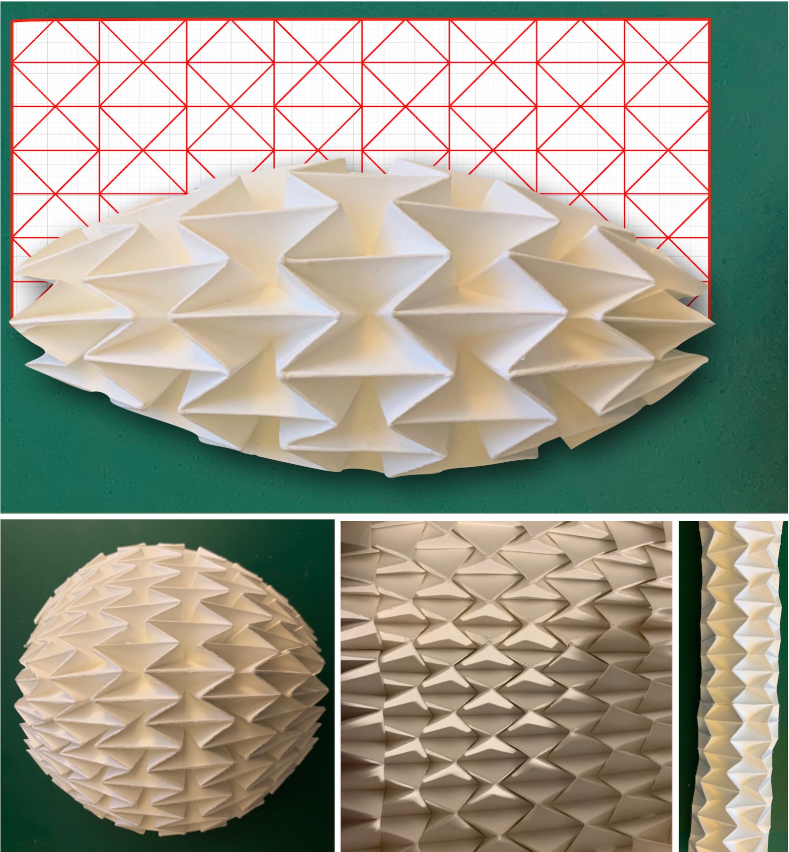 Origami sphere creative folding kit digital downloads SVG DXF | Etsy